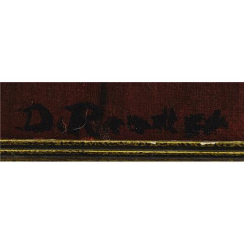 DICKSON REEDER, Early Texas oil/canvasboard DICKSON REEDER (1912-1970)