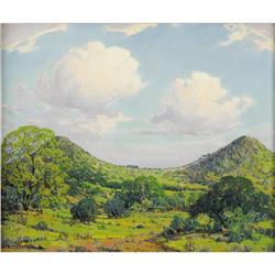 DWIGHT HOLMES, Early Texas oil/canvasboard DWIGHT HOLMES (1900-1985)
