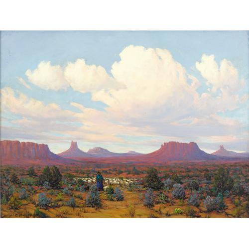 DWIGHT HOLMES, Early Texas o/c, 1978 DWIGHT HOLMES (1900-1985)