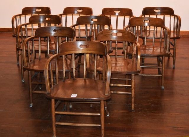 Barrel Back Saloon Chairs (10)