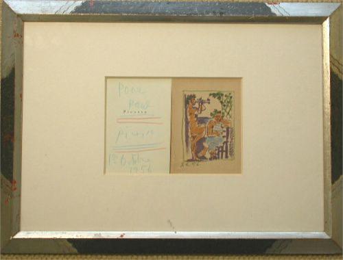 PABLO PICASSO Hand Signed Lithograph