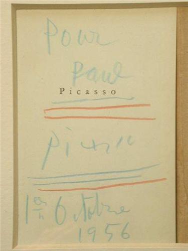 PABLO PICASSO Hand Signed Lithograph