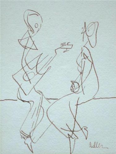 JANKEL ADLER Drawing Polish German Art