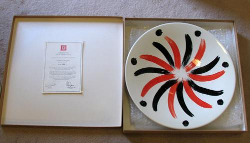 Terry Frost Signed Ceramic platter