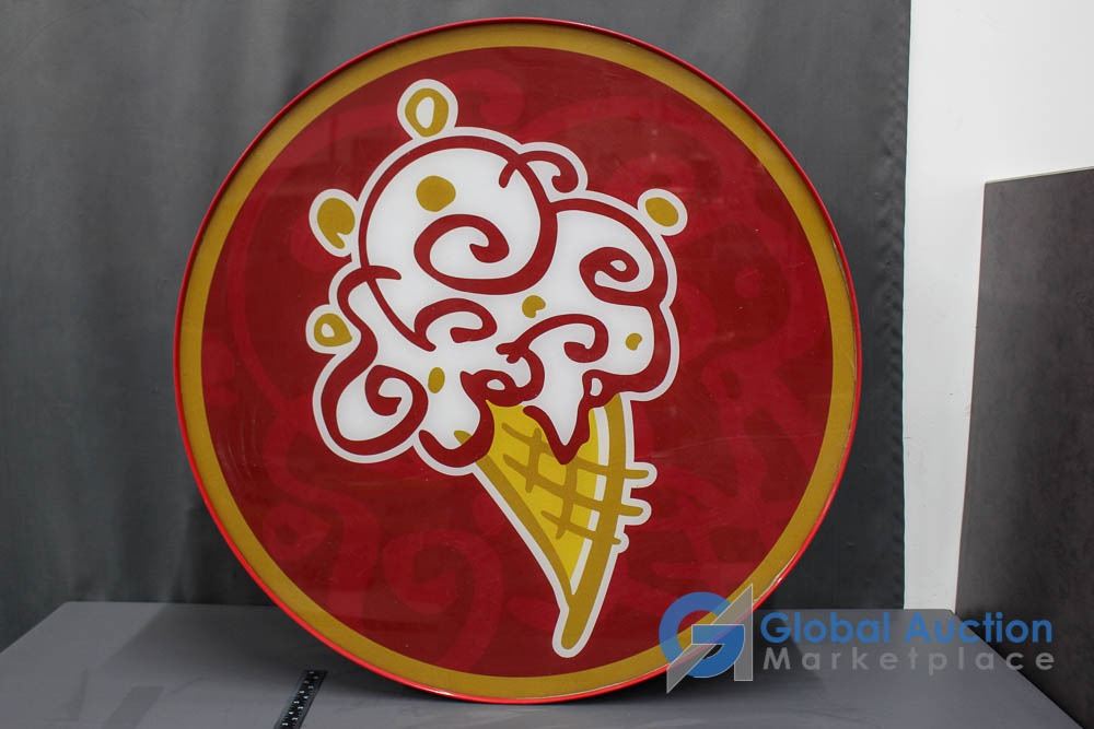 **Cold Stone Creamery Sign - 27 Inch Diameter
