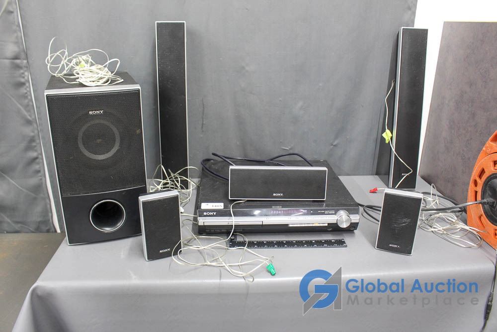 Sony Receiver 5 Disc DVD Home Theatre System (works)