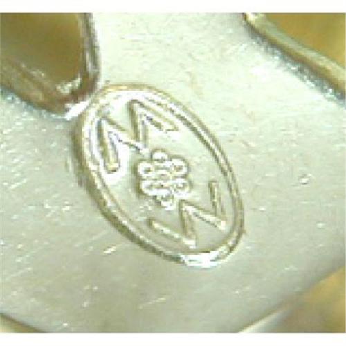 1148 MARIA MENARINI 18k Gold Charm w/Ruby/Diamond