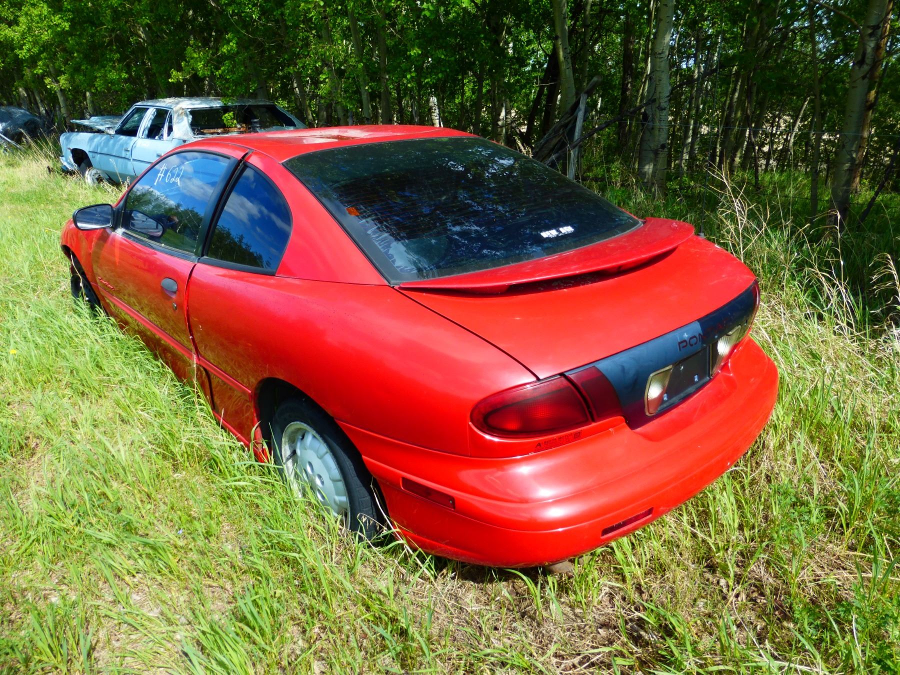 1998 PONTIAC SUNFIRE (RED) & CONTENTS (PARTS ONLY)