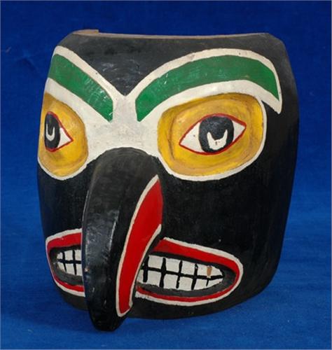 Salish Hawk Wall Mask 6 1/4" H. 6" W.