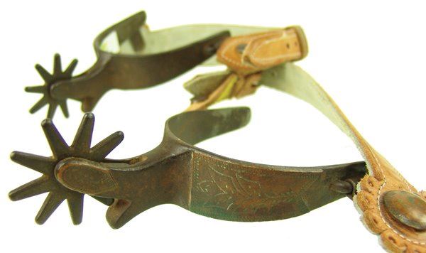 Engraved Kelly Western Spurs