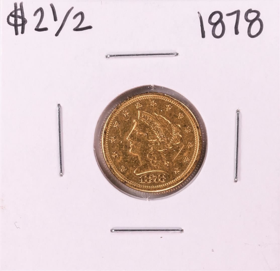 1878 $2 1/2 Liberty Head Quarter Eagle Gold Coin