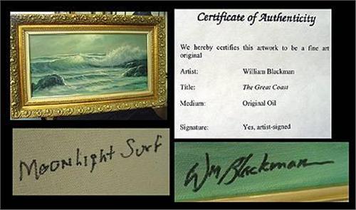 William Blackman The Great Coast artist