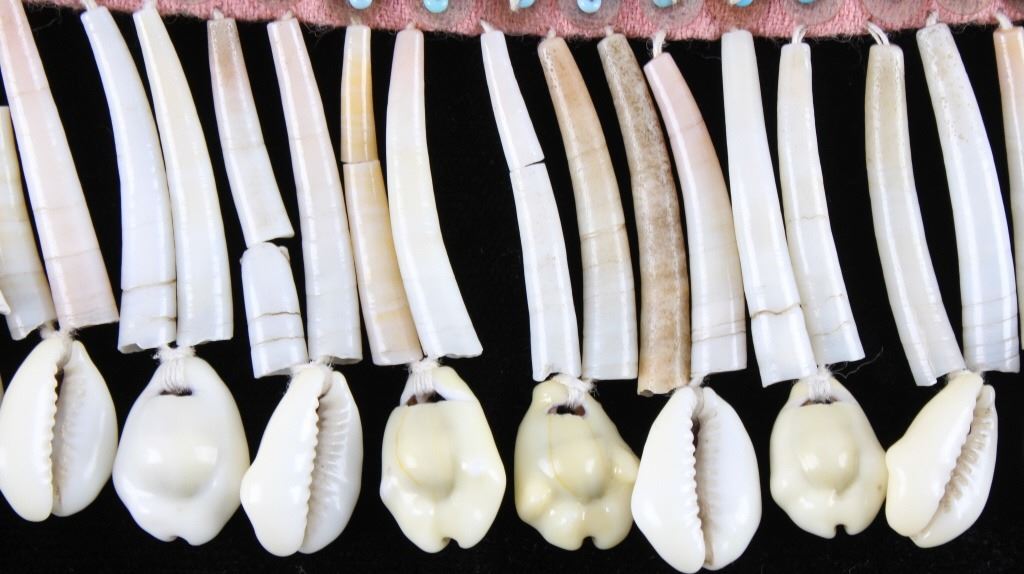 Crow Dentalium Shell Beaded Dress Cape c. 1900-