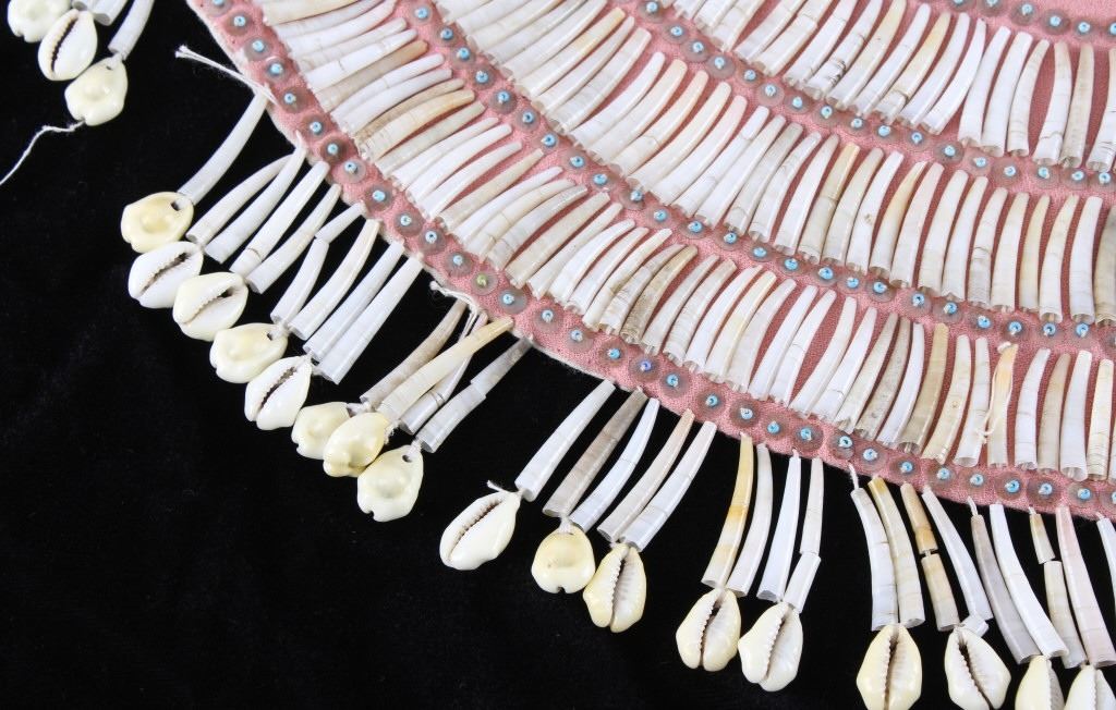 Crow Dentalium Shell Beaded Dress Cape c. 1900-