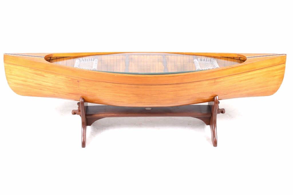 Big Sky Carvers Cedar Strip Canoe Coffee Table