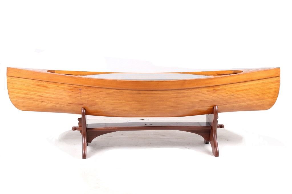 Big Sky Carvers Cedar Strip Canoe Coffee Table