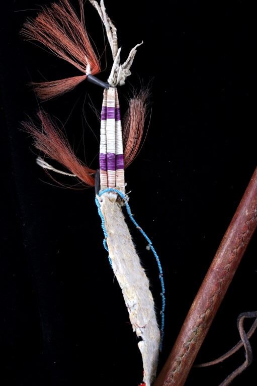 Comanche Stone Head Horseback War Club 19th C.