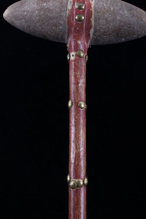 Comanche Stone Head Horseback War Club 19th C.
