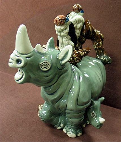 Black Rhino teapot by Cardew Design - n