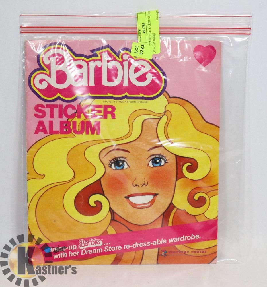 1983 COMPLETE BARBIE STICKER ALBUM RARE