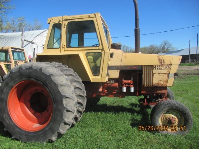 Case 1175 Cab STD/Tran 540/1000 PTO Dual Hyd. Factory Duals 6487 Hrs S ...