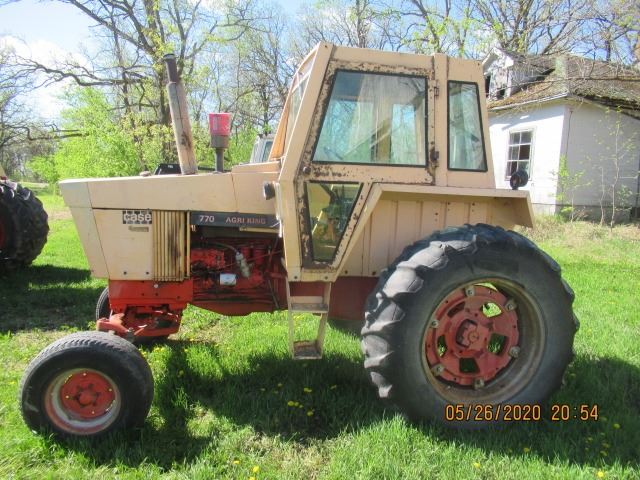 Case 770 Dsl Cab STD/Tran 540 PTO Dual Hyd 18.4 34 Tires, 8558 Hrs S ...