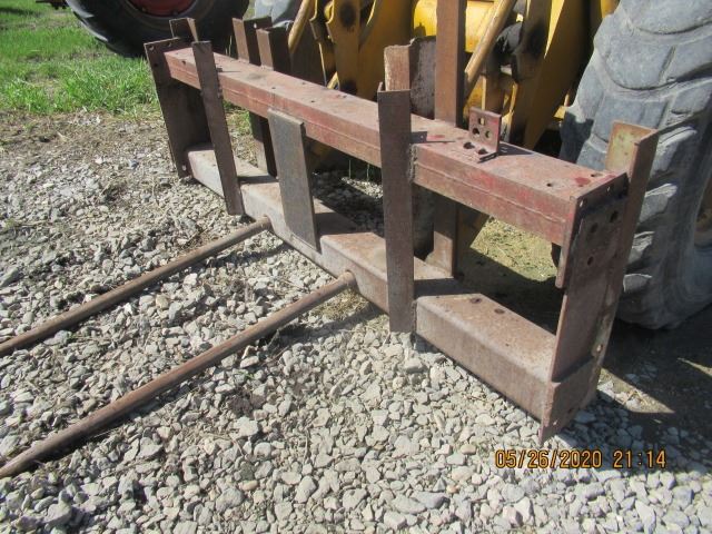 CAT 922 A 4WD Wheel Loader w Bucket & Bale Forks Rear Steer 1400 24 ...