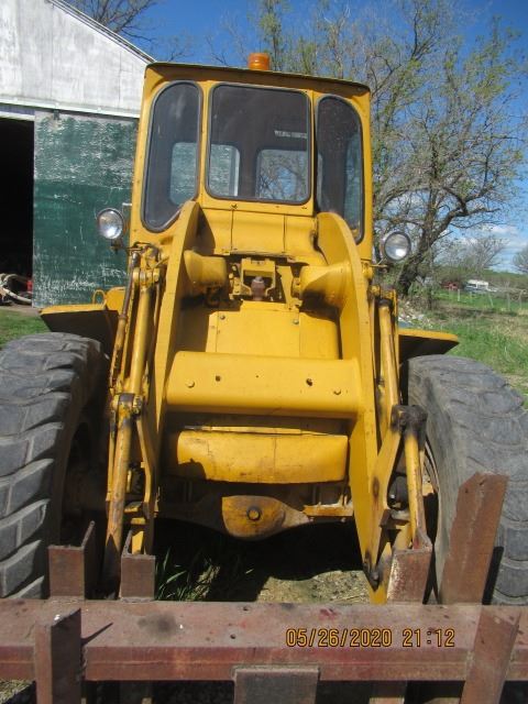 CAT 922 A 4WD Wheel Loader w Bucket & Bale Forks Rear Steer 1400 24 ...