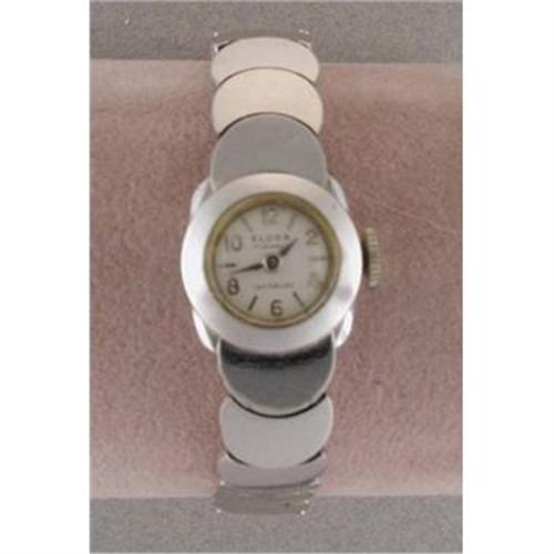 14K White Gold Eloga Lady's Wrist Watch #935470