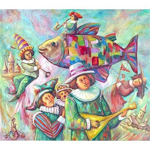 Avant-Garde' oil "Carnival - Flying Fish" #954486