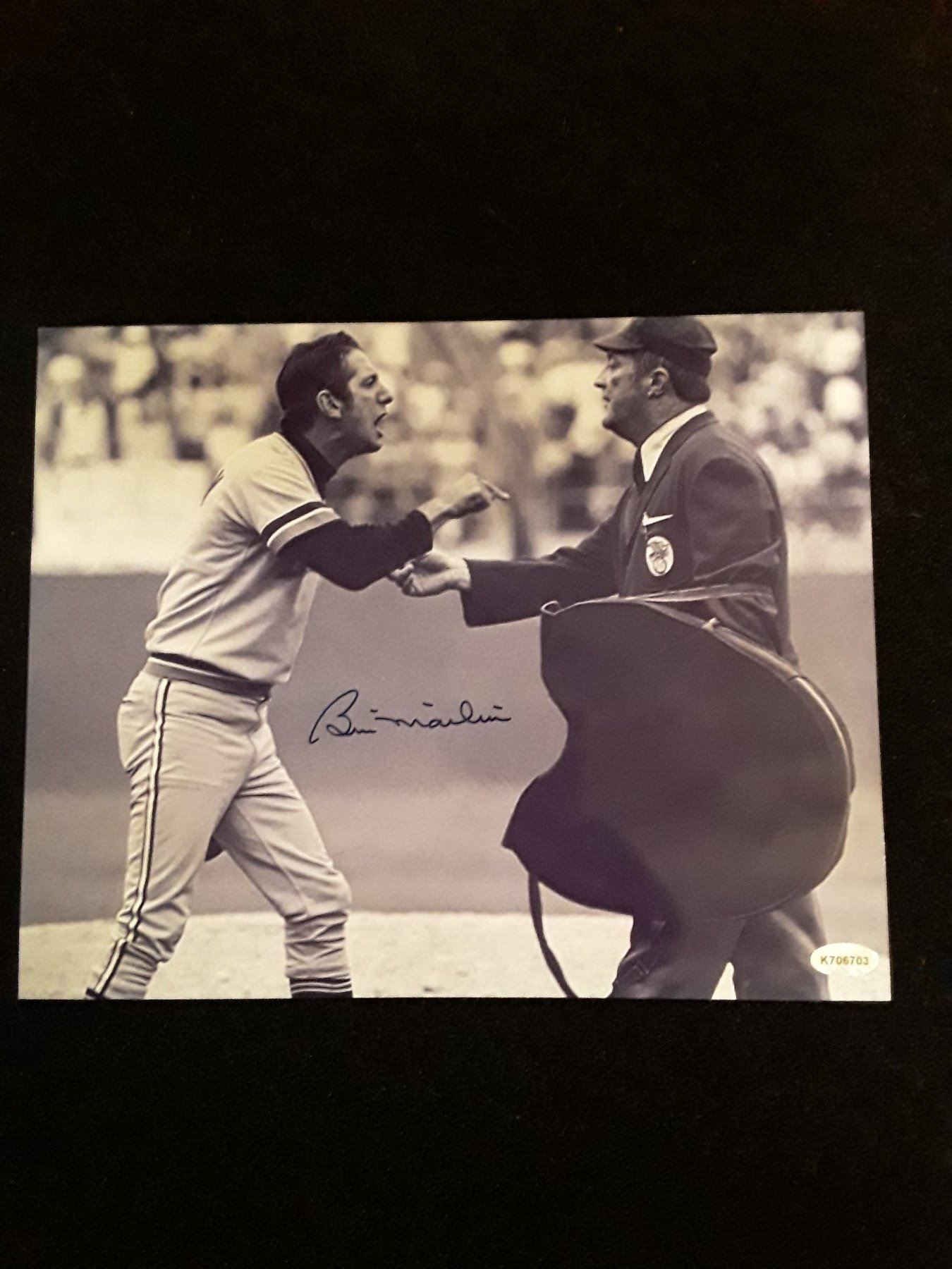 Billy Martin Signed Auotgraph 8x10 Photo W/COA