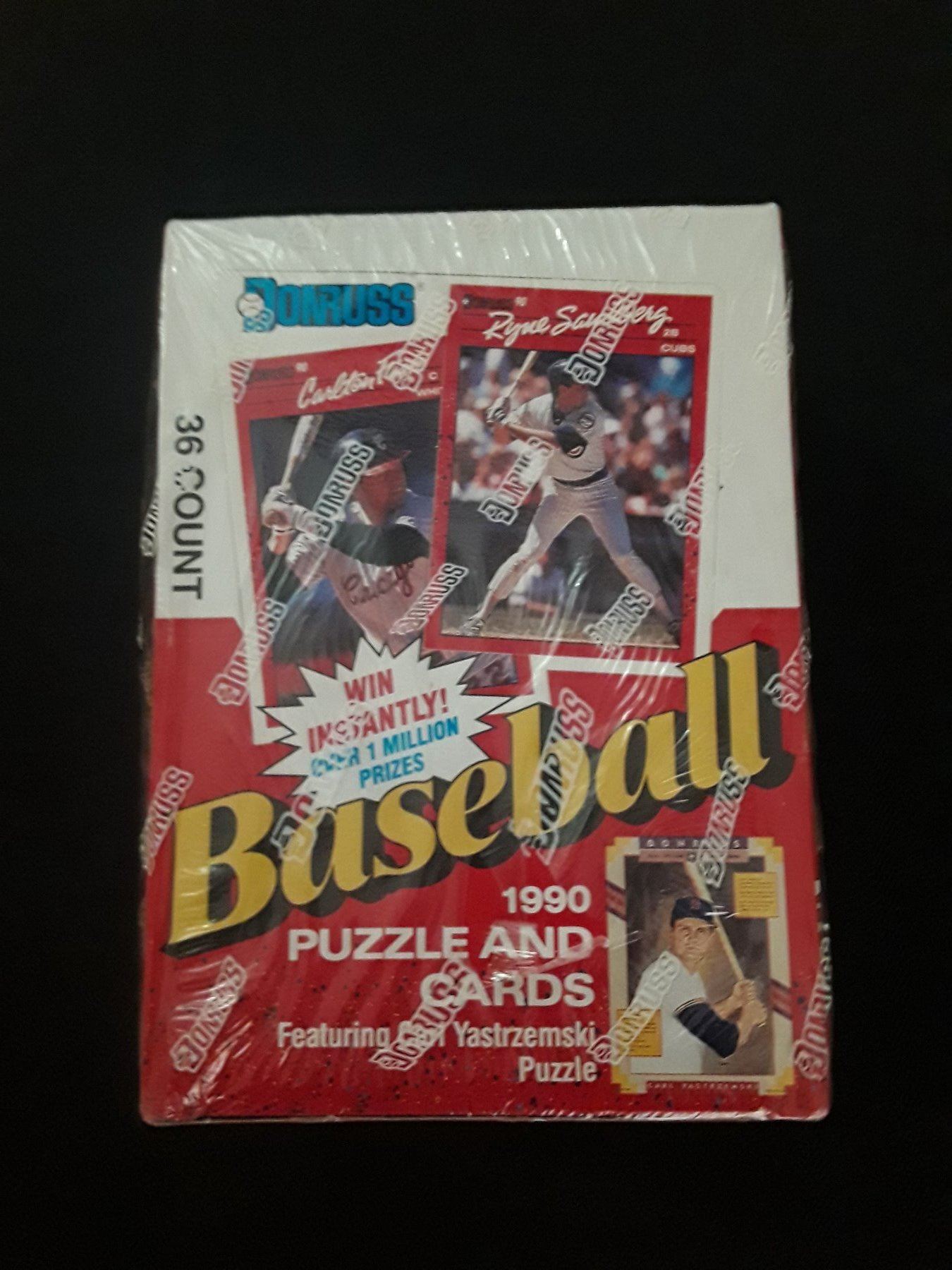 1990 Donruss Factory Sealed Wax Box Nolan Ryan Error Card Sammy Sosa Rookie