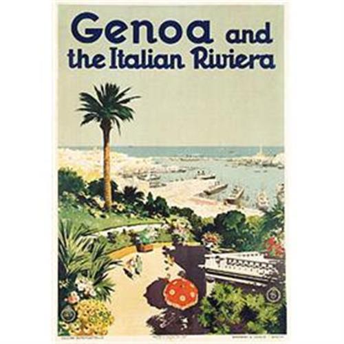 Rare Italian Travel Poster Genoa 1931 #956947