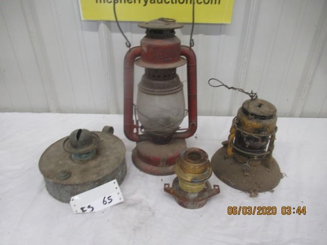 4 Items - Beacon Barn Lantern, Dietz Lantern, Various Lanterns - Vintage