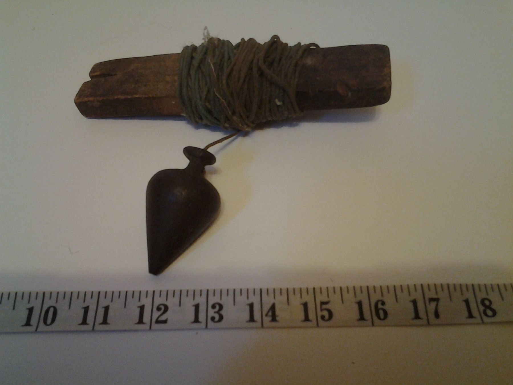 VINTAGE BRASS PLUMB WITH ROPE - Schmalz Auctions