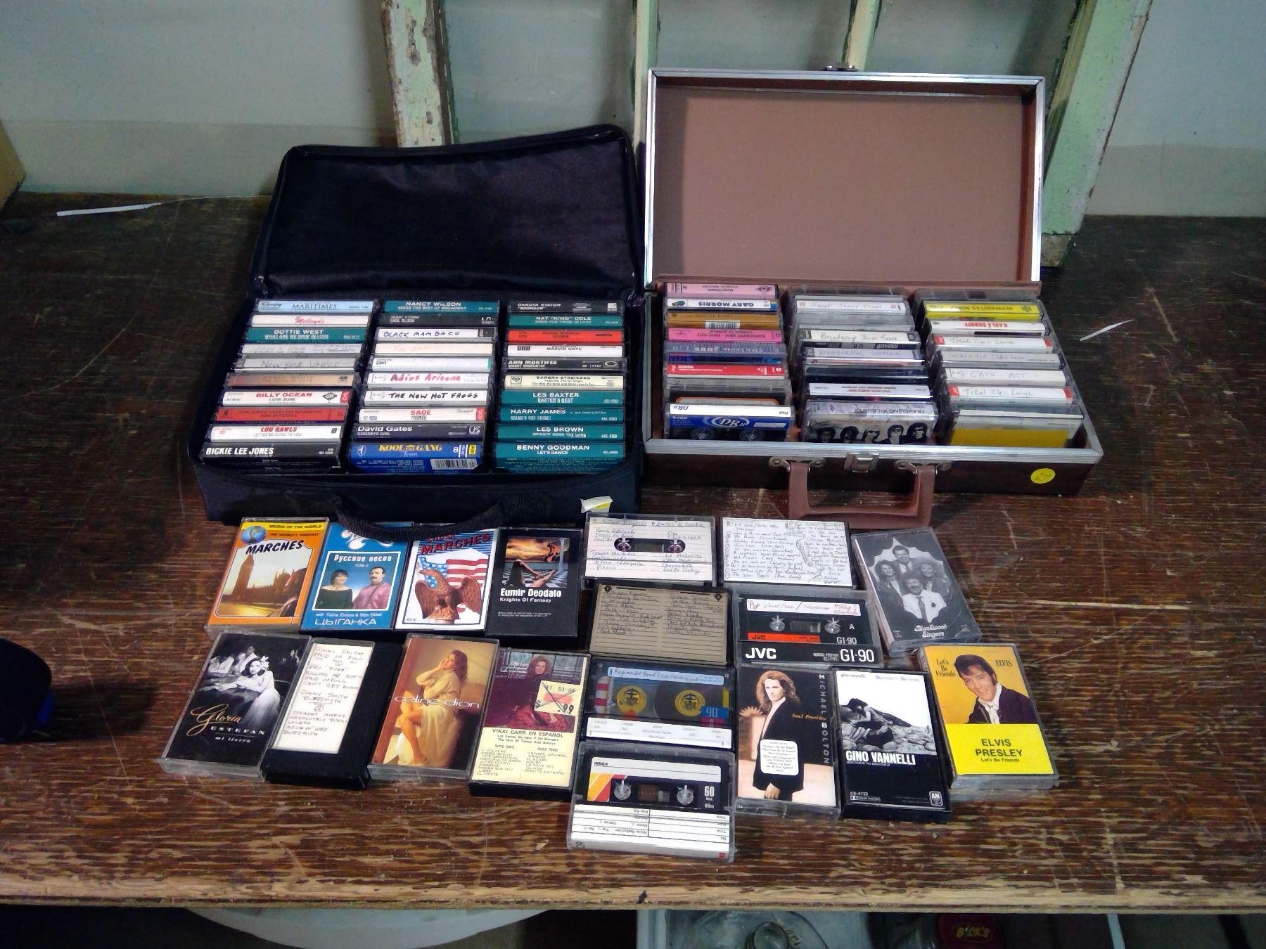 2 CASES OF CASSETTES