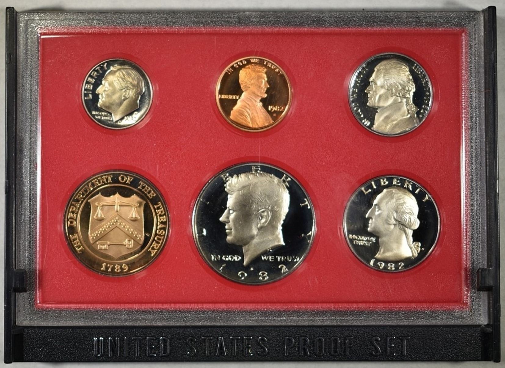 20-1982 U.S. MINT PROOF SETS ORIG PACKAGING