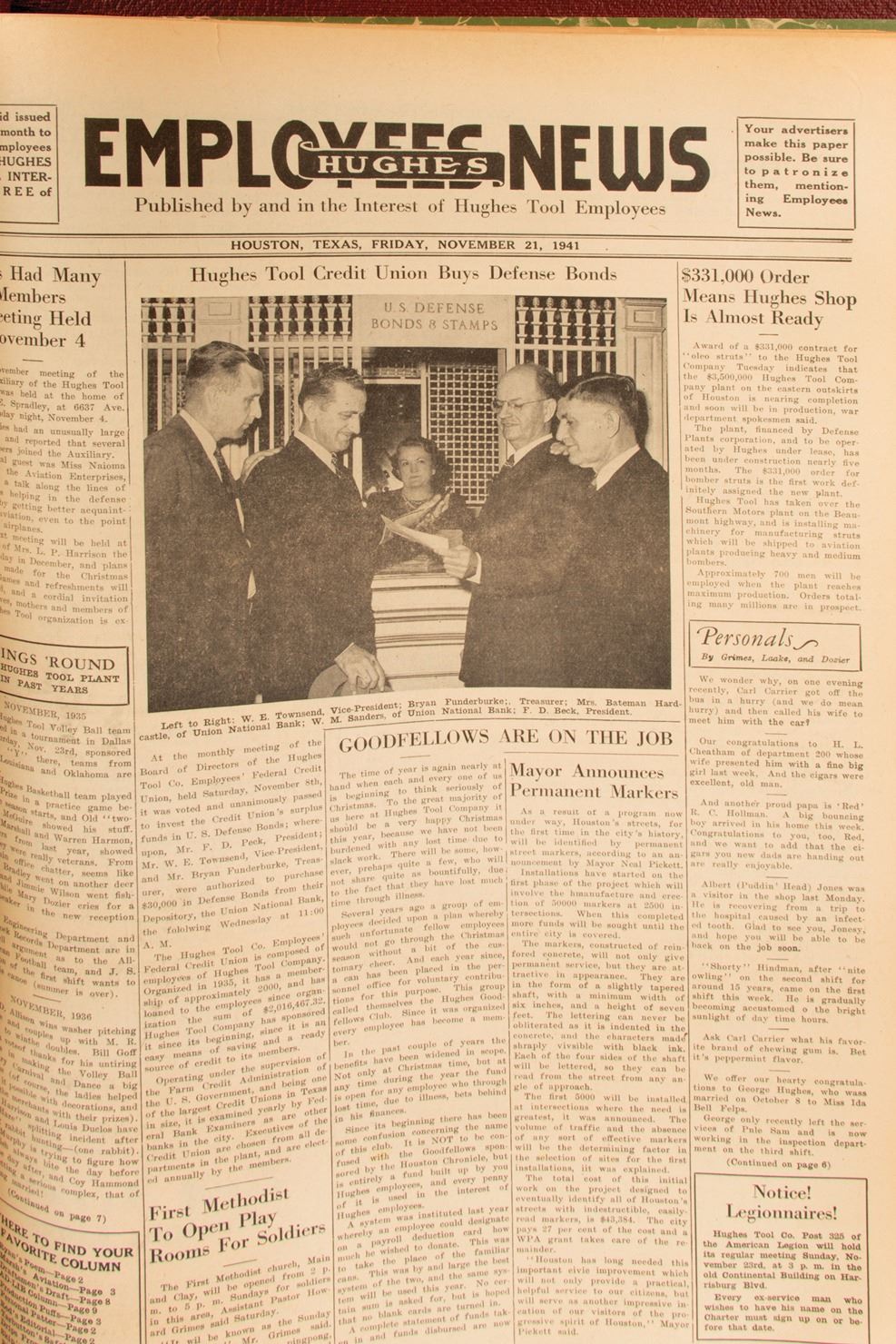 Howard Hughes personal bound collections of official Hughes Tool ...