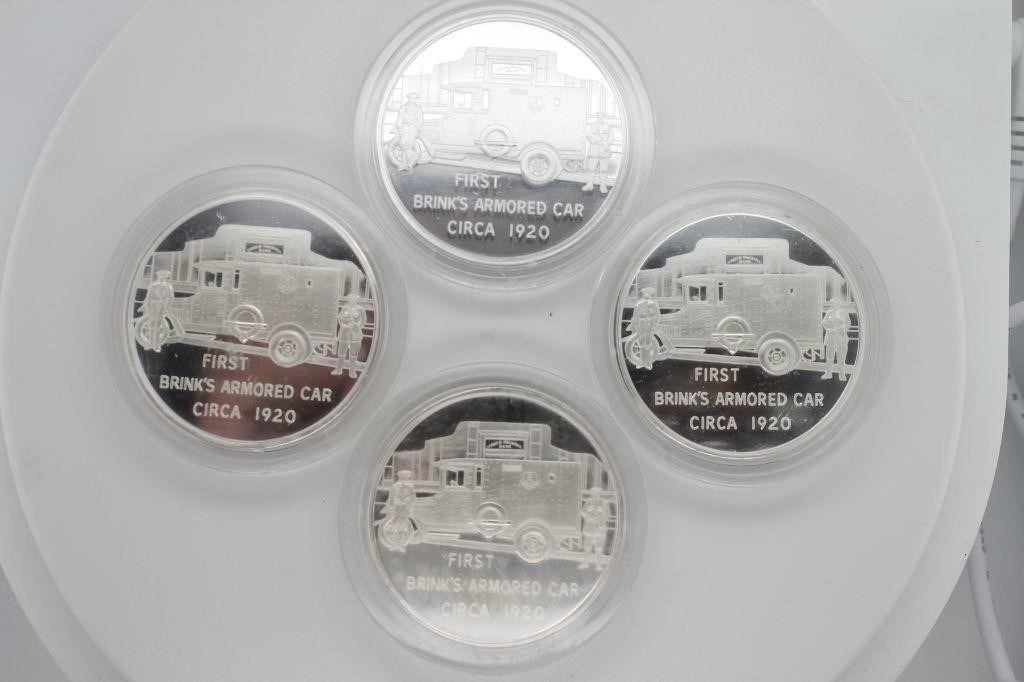 4 Count 1oz .999 Silver Brinks First Armored Car