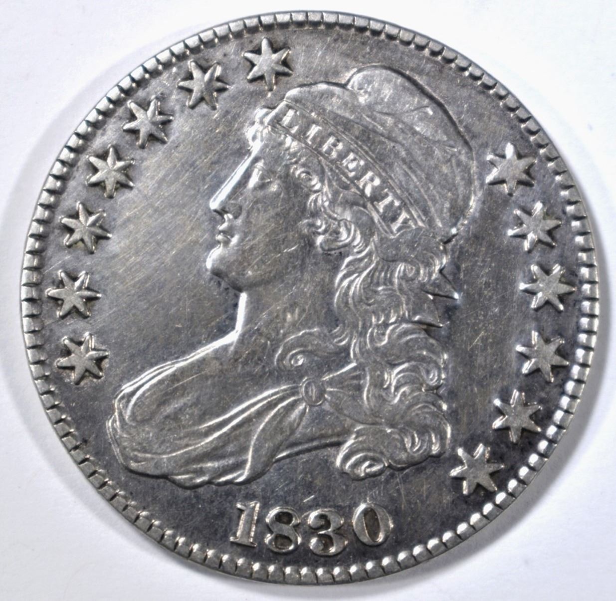1830 BUST HALF DOLLAR XF
