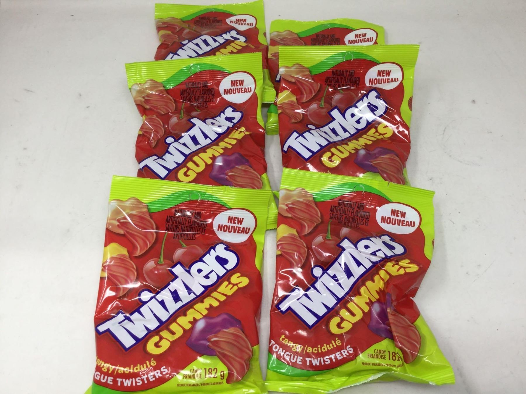 Twizzlers Tangy Tongue Twisters Gummies 6 X 182g