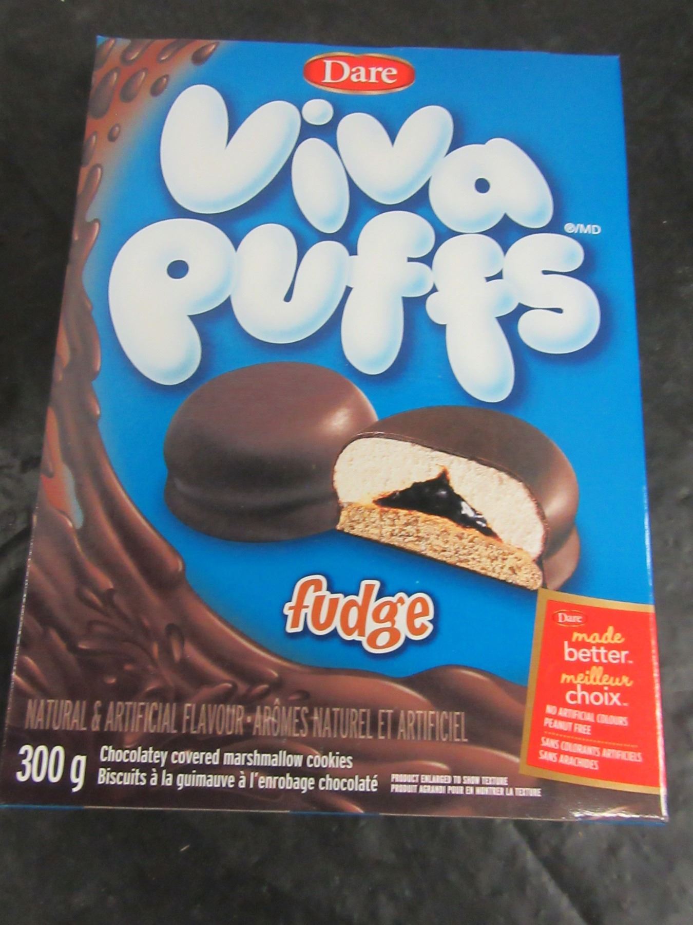 DARE VIVA PUFFS (FUDGE) (300 G) - PER BOX