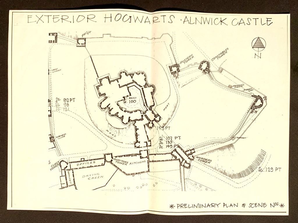 Harry Potter and the Sorcerer's Stone (2001) - Hogwarts Exterior Layout