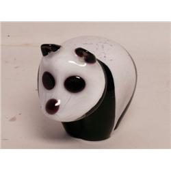 Wedgwood Glass Panda Paperweight