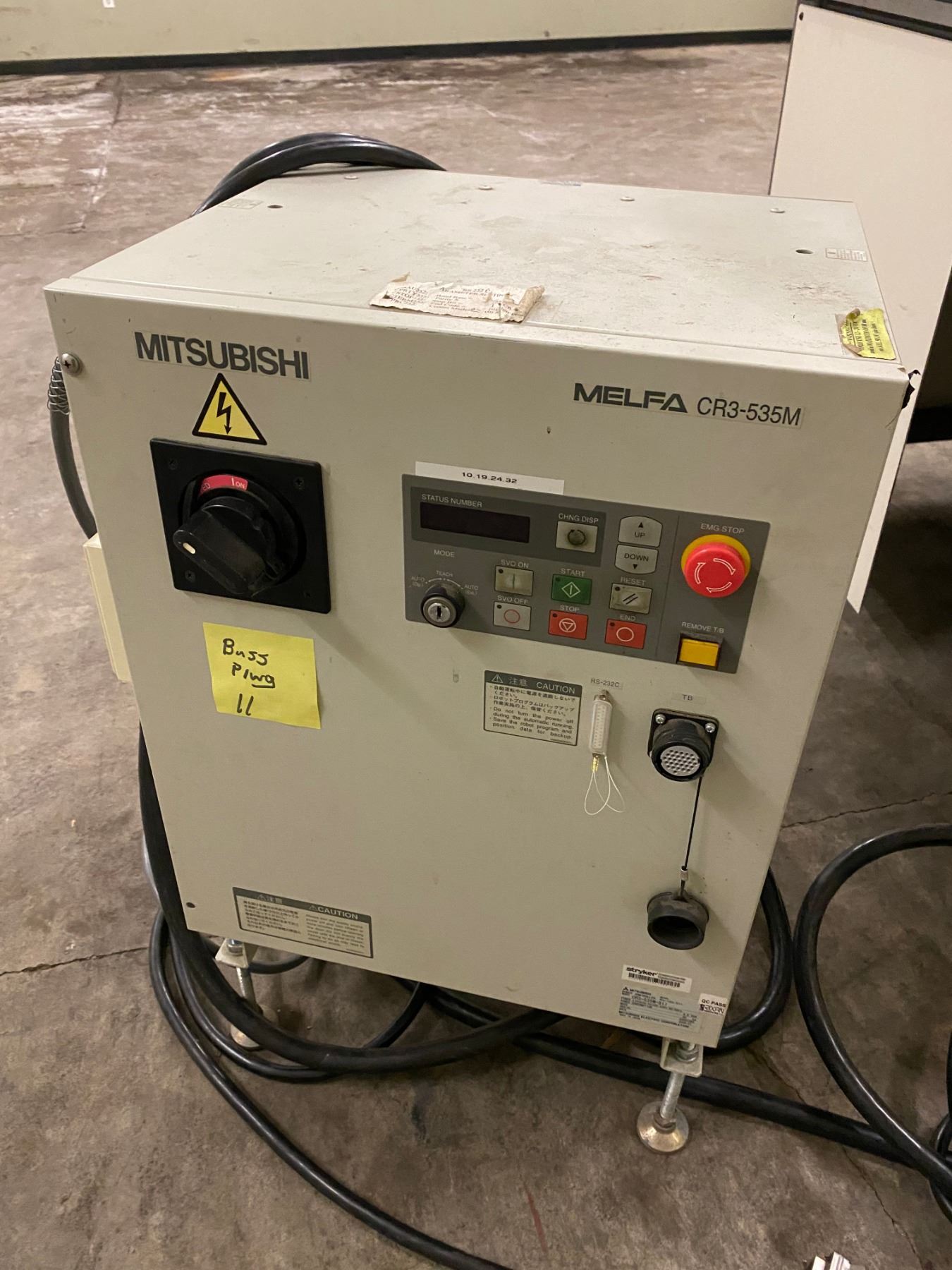 Mitsubishi Melfa RV 12S Robot W CR3 535M Control BTM Industrial mitsubishi-melfa-rv-12s-robot-w-cr3-535m-control-btm-industrial