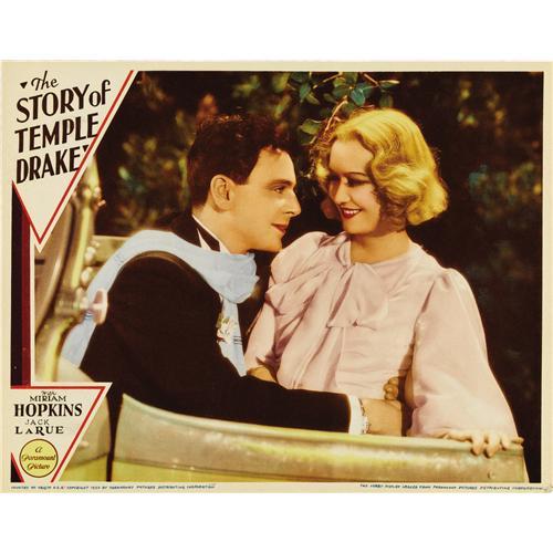 The Story of Temple Drake (Paramount, 1933). Lobby Card