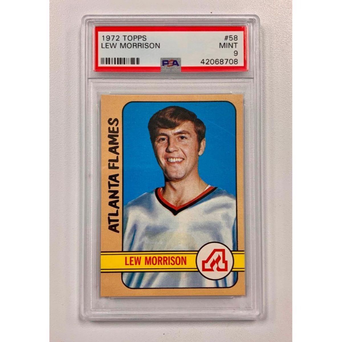 PSA Graded 1972 Topps Lew Morrison 9 - #58 MINT
