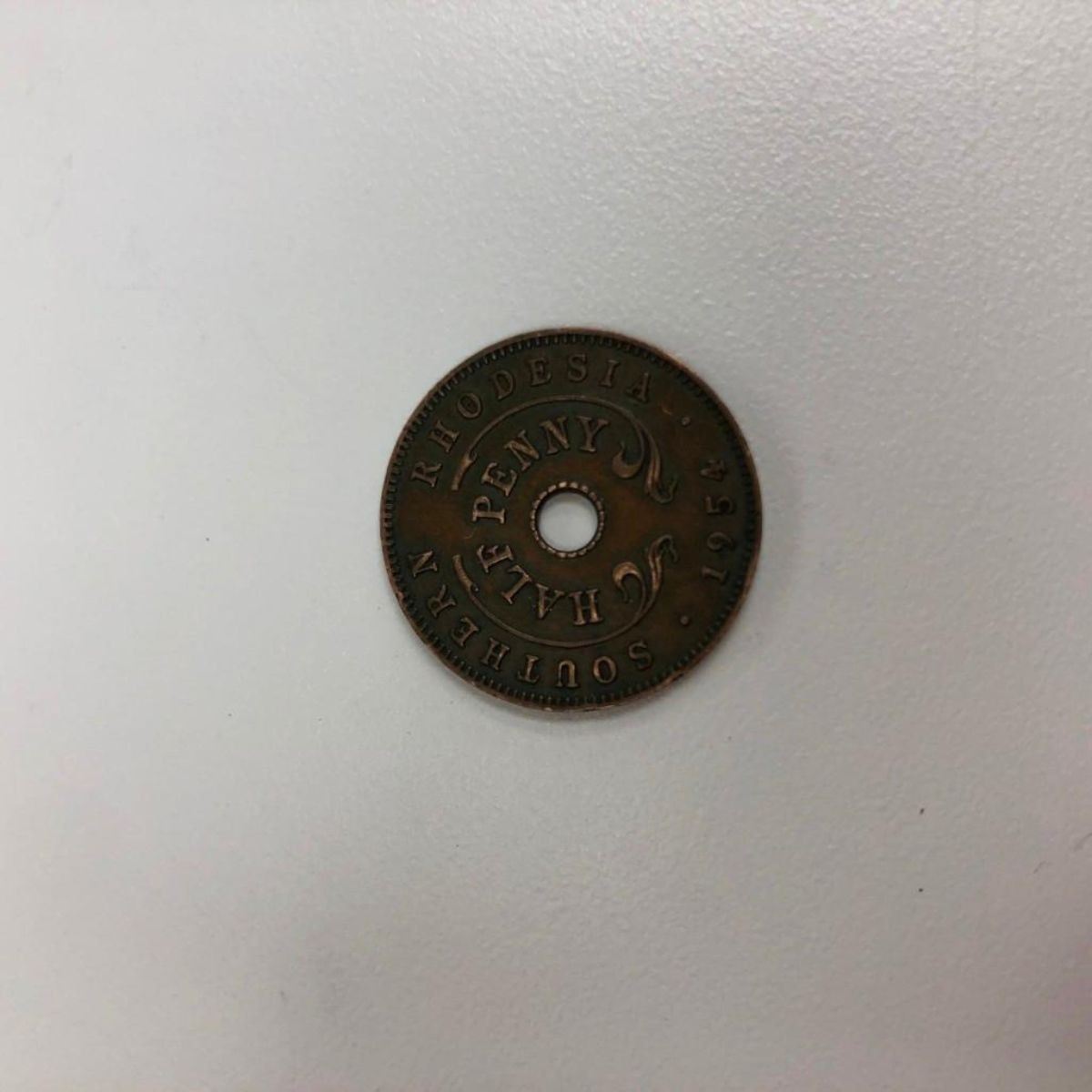 1954 Victoria II Southern Rhodesia Half Penny