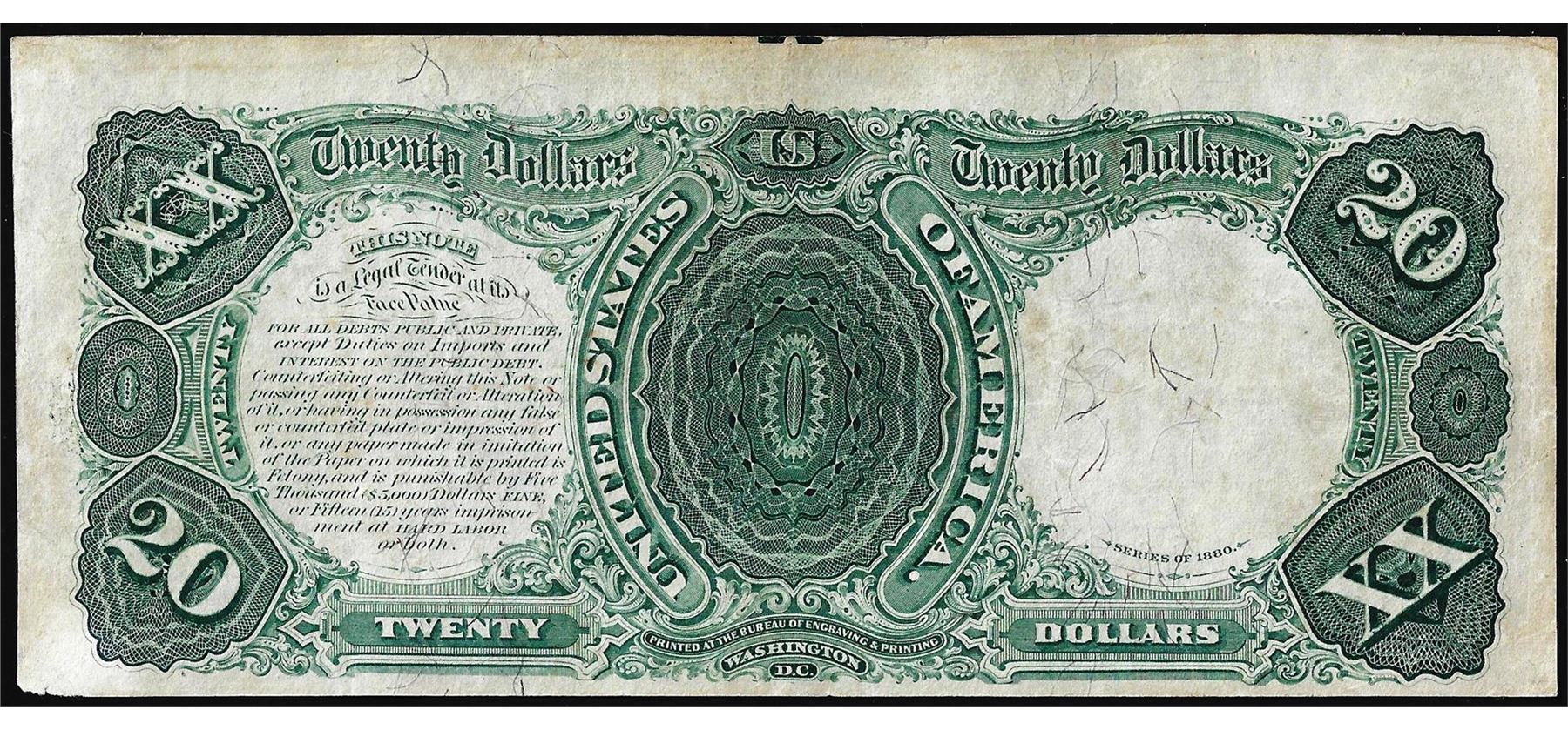 1880 20 Legal Tender Note BK Auctions 1880-20-legal-tender-note-bk-auctions