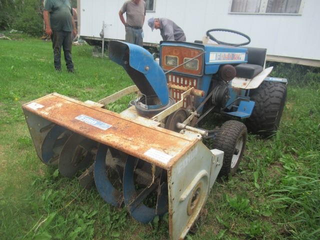 Ford 120 12 HP Hydrostatic Garden Tractor Sold w 36" Frt Mt Snowblower ...